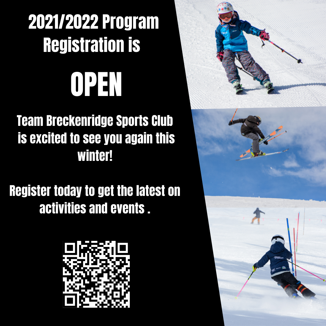 2021/2022 Program Registration is Open - Team Breckenridge | Youth Ski ...